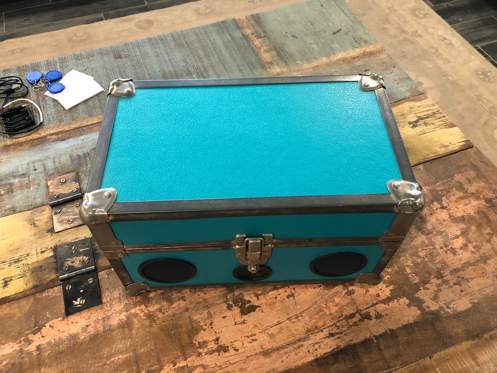 Mini Trunk Boom Box and Gun Safe Mini Foot Locker Speaker - Etsy