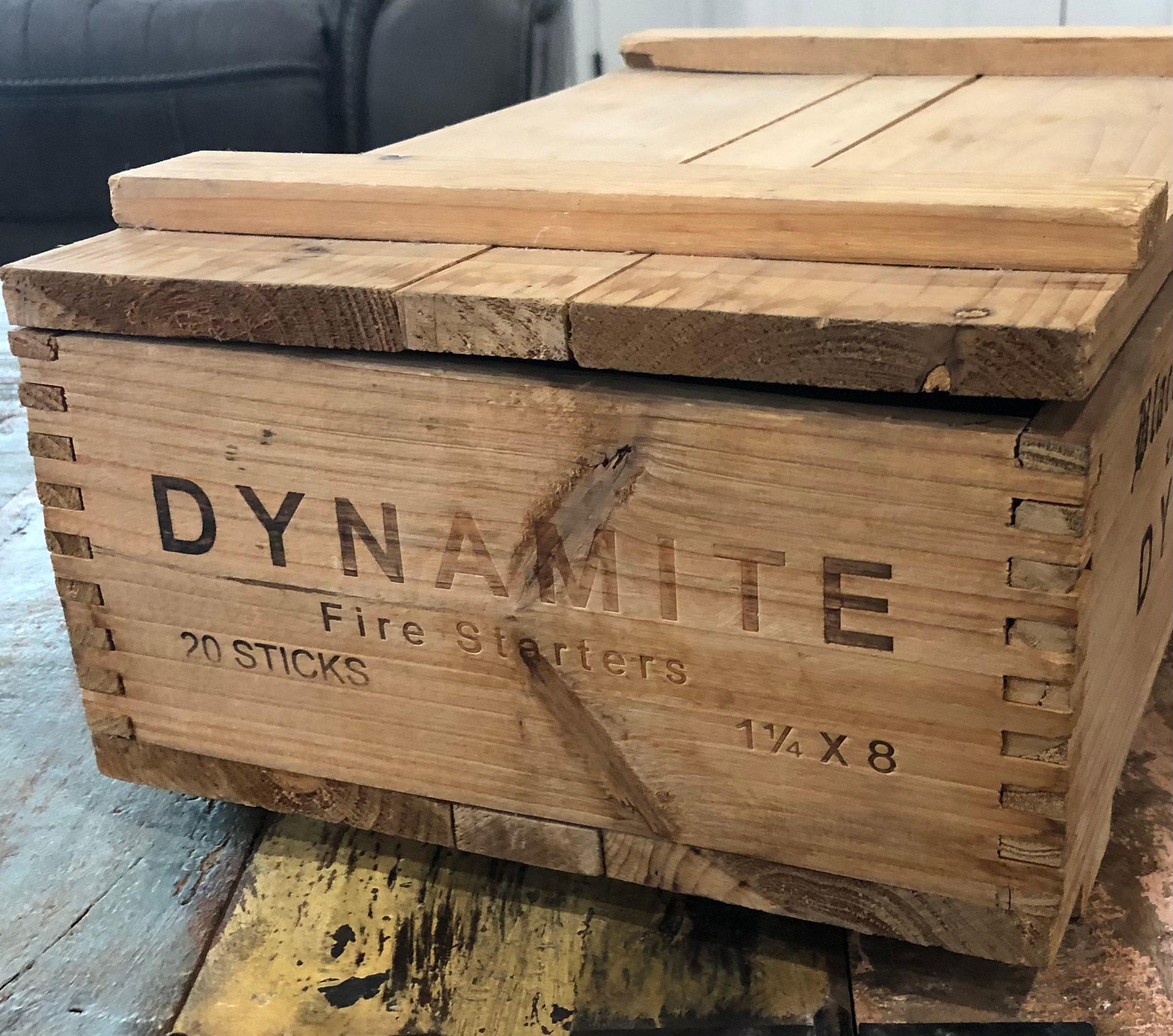 Hidden Gun Box Safe, Wood Crate Hidden Storage, RFID Lock Box, Gun ...