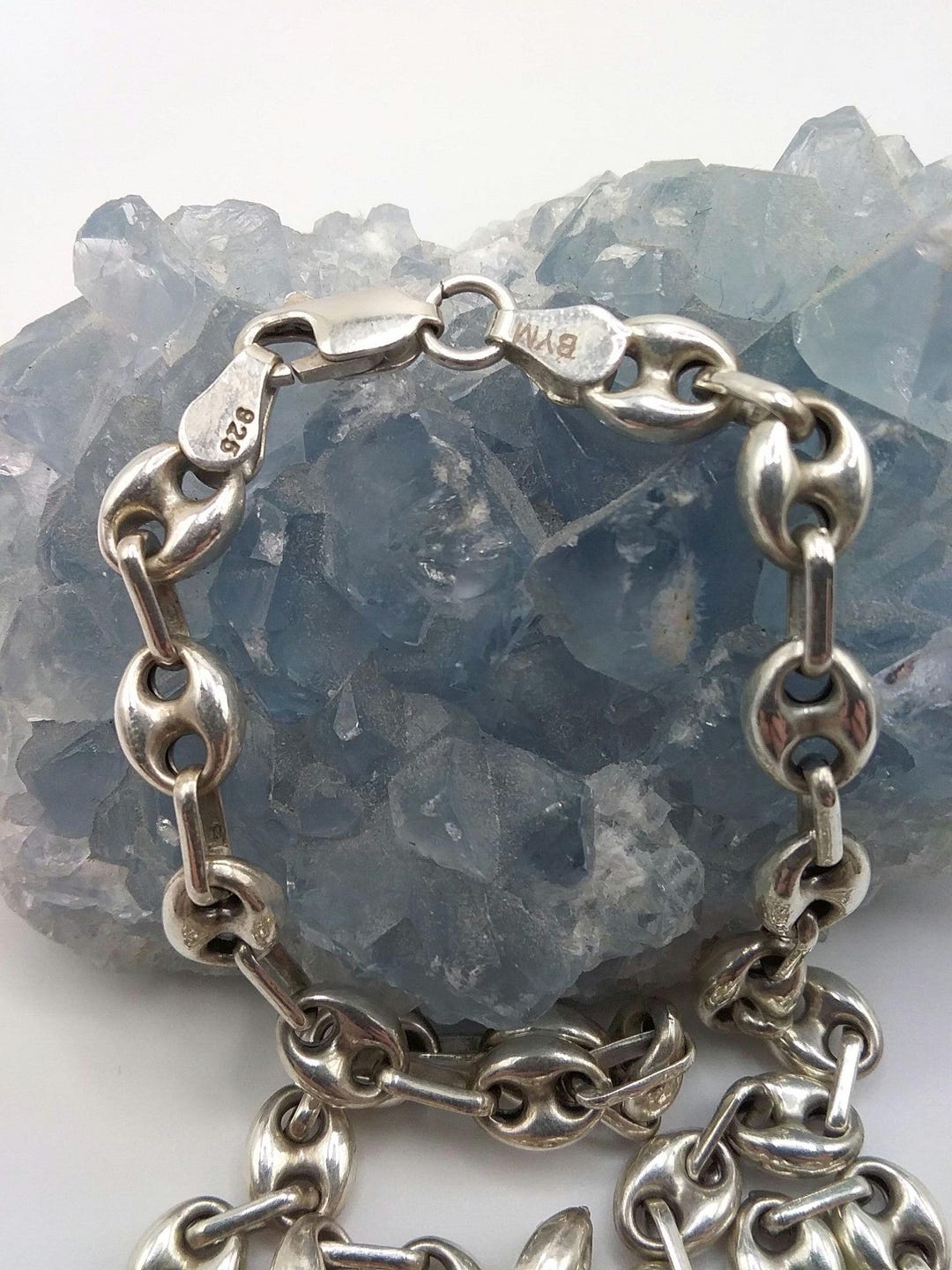 Sterling Silver Gucci Link Chain Necklace - Etsy