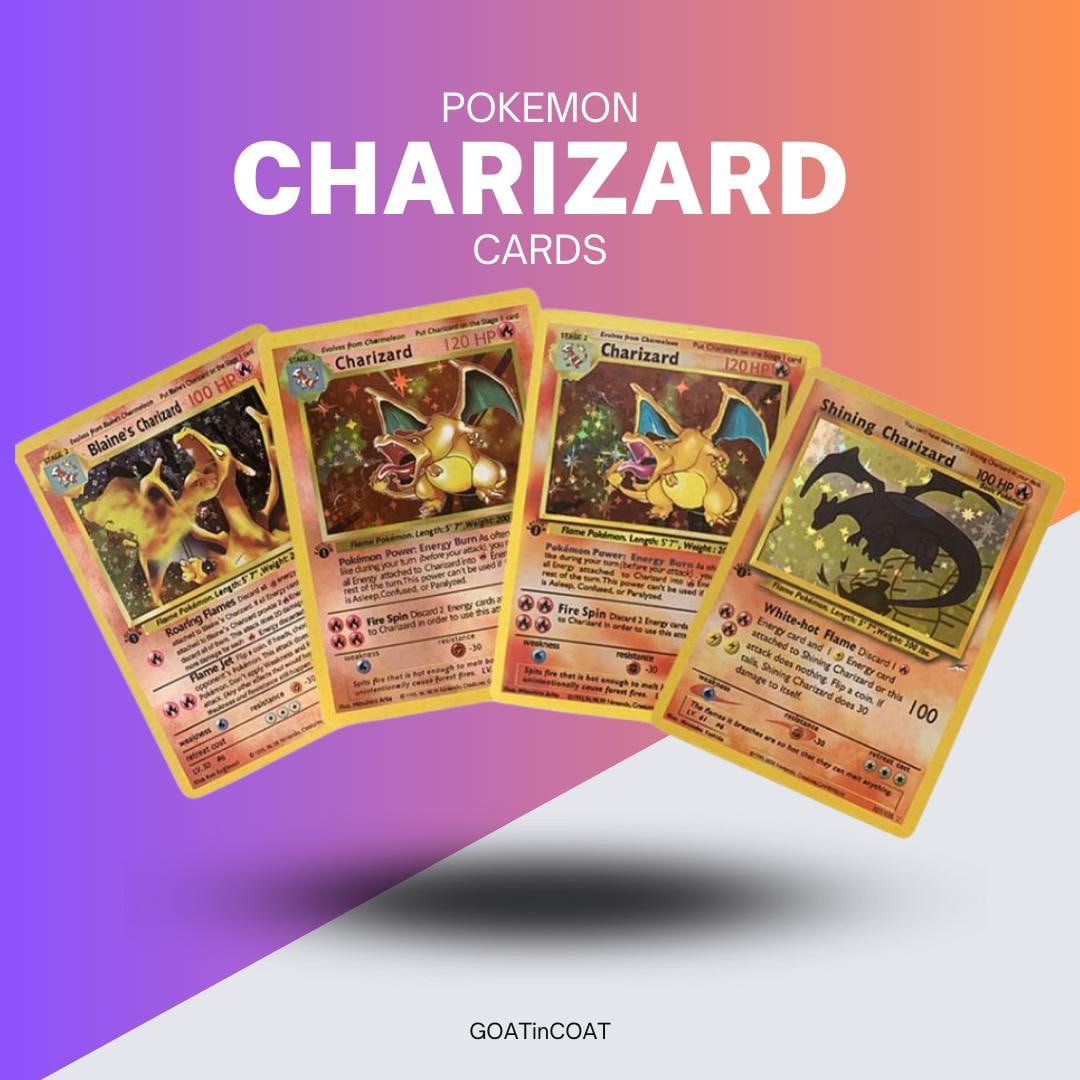 CHARIZARD Pokemon 1st First Edition SIX Types, Buy 5 Get 6th for FREE ...