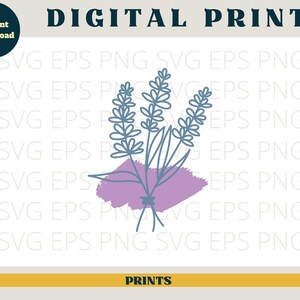 Lavender Lilac Bundle, Lavender Lilac Print, Svg Eps Png AI, Lavender ...