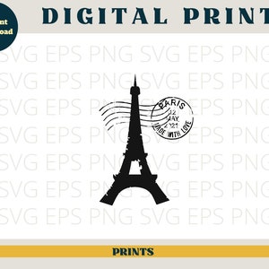 Paris France Bundle, Vintage Paris Bundle, Paris Lover, Eiffel Tower ...