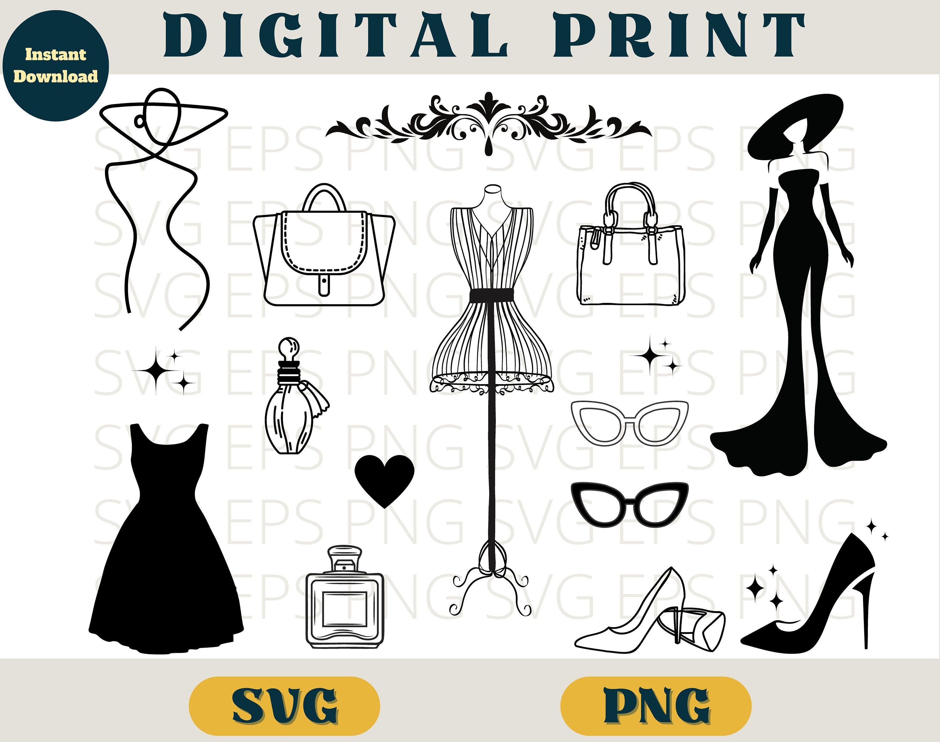 Fashion Design Bundle, Luxury Design, High Fashion, Perfume Dress Bags ...