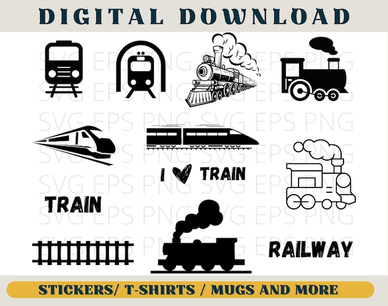 Train Svg, Train Png, Train Clipart, Tram Svg, Subway Svg, Train Vector ...