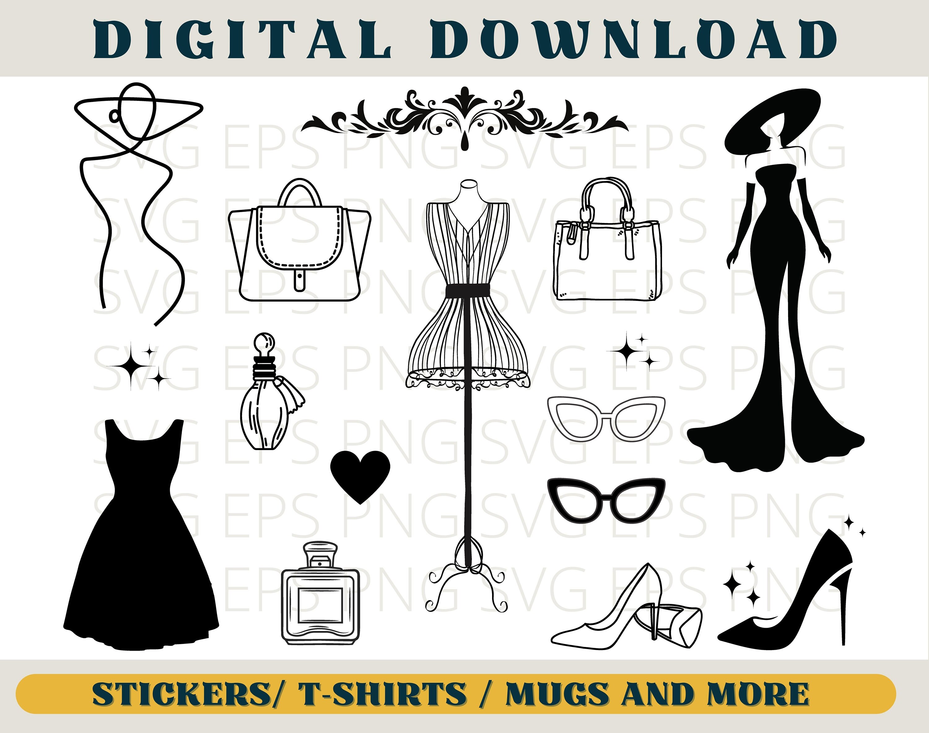 Fashion Design Bundle, Luxury Design, High Fashion, Perfume Dress Bags ...