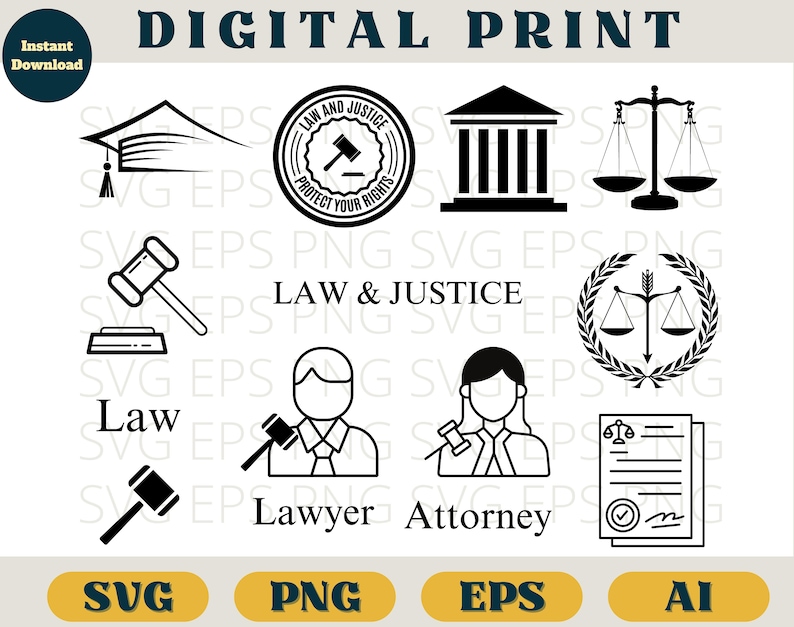 Law Svg, Lawyer Svg, Attorney Svg, Law Clipart, Lawyer Clipart ...