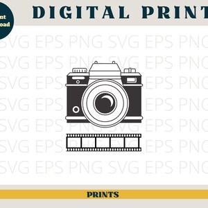 Film Camera Bundle | Vintage Camera Print | Svg Eps Png AI | Film ...