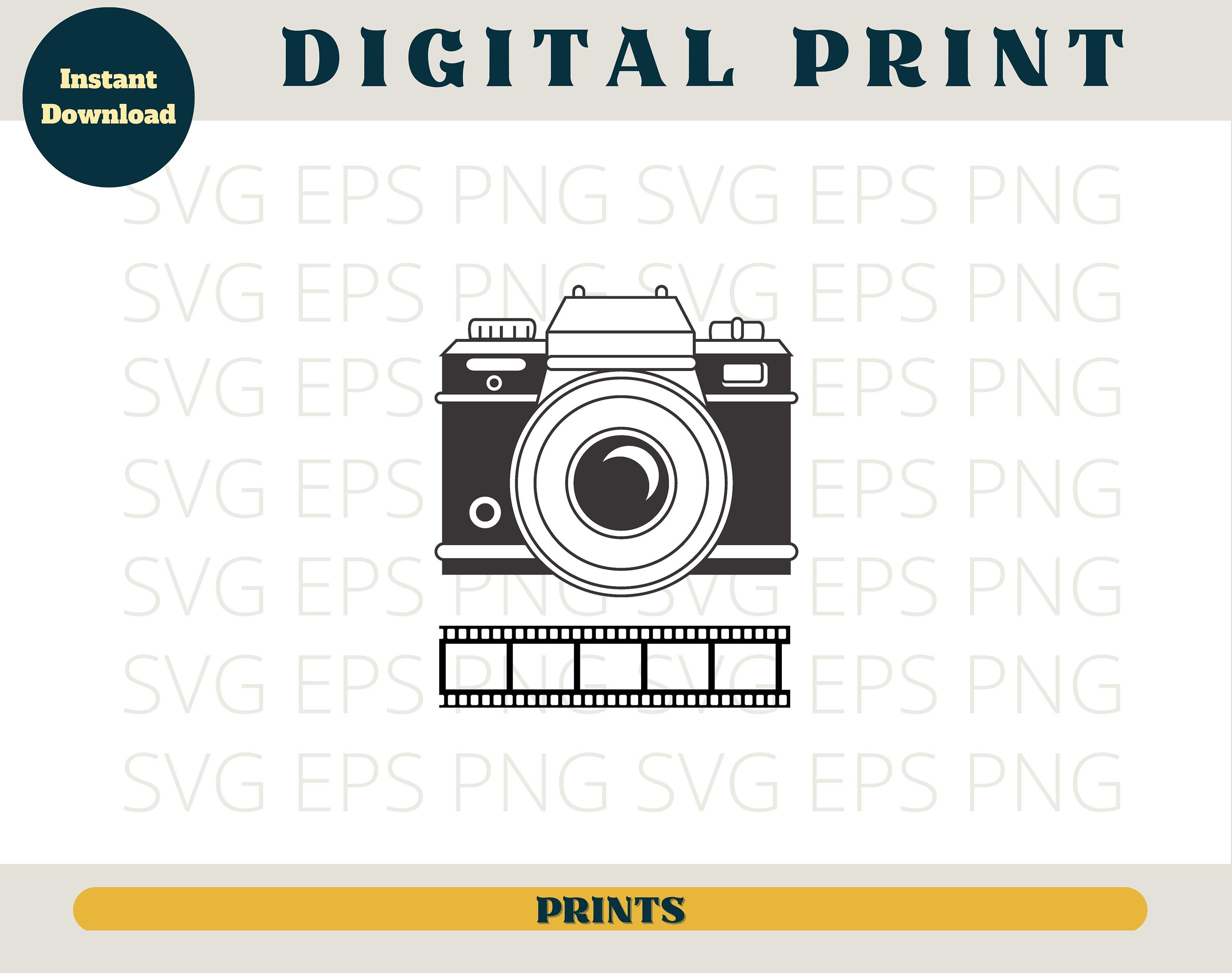 Film Camera Bundle | Vintage Camera Print | Svg Eps Png AI | Film ...