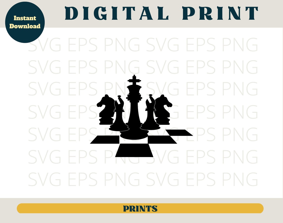 Chess Svg, Chess Clipart, Chess Board, Chess Pieces, Svg Png Eps Ai ...