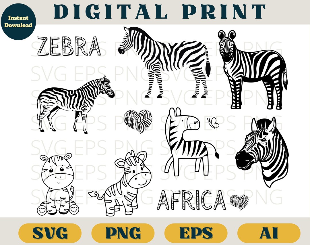 Zebra Clipart, Zebra Svg, Zebra Silhouette, Zebra Face, Zebra Head ...