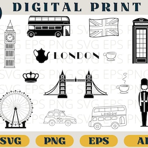 London svg - Etsy