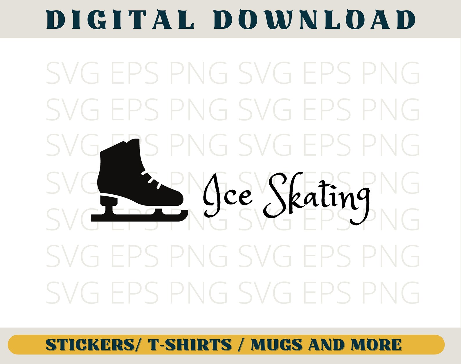 Ice Skating Bundle, Figure Skating Svg Bundle, Svg Eps Png AI, Ice ...