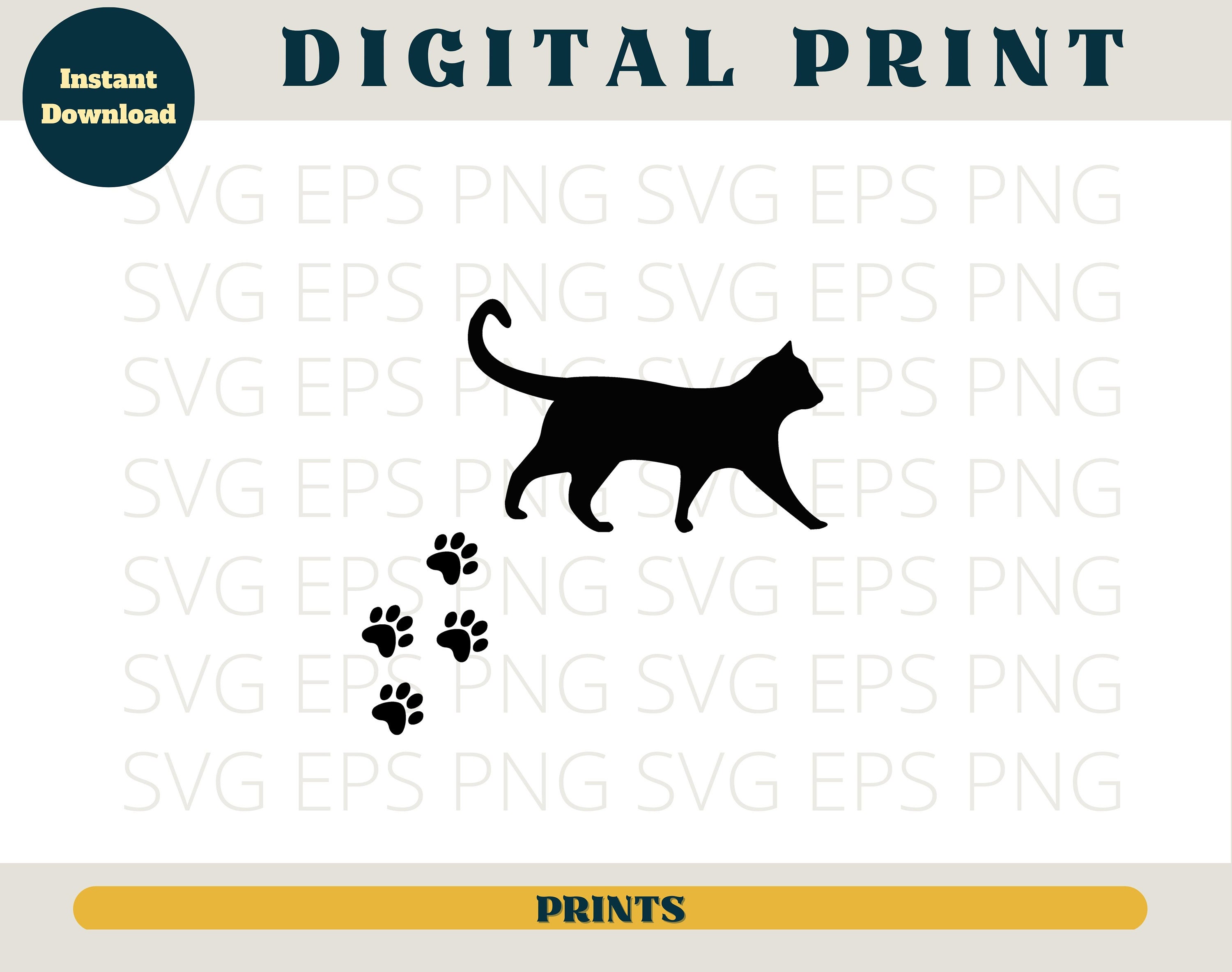 Kitten Svg, Kitten Clipart, Kitten Silhouette, Kitten Outline, Kitten ...
