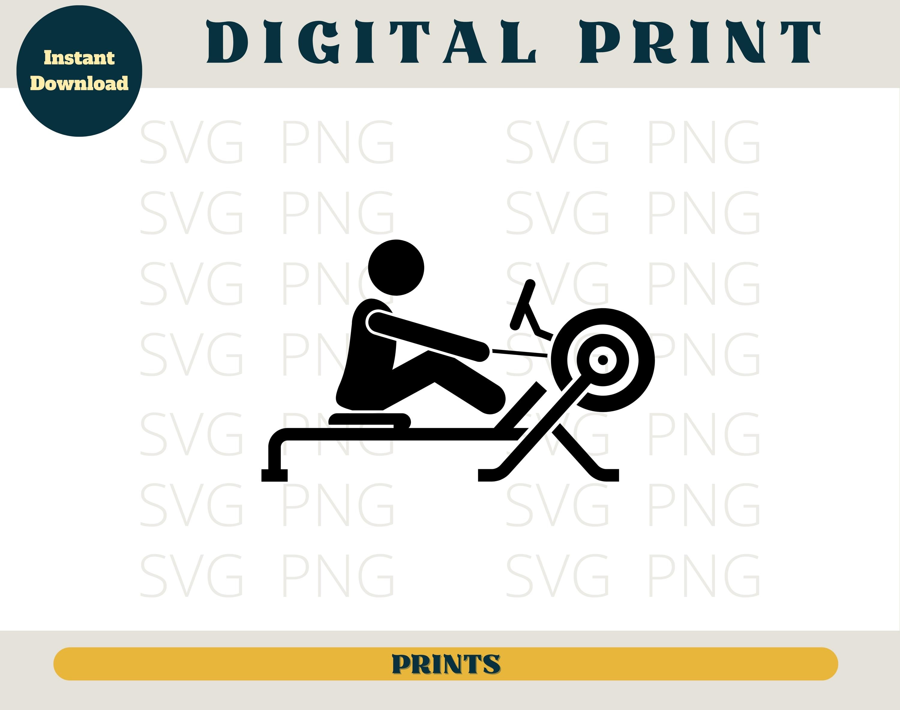 Rowing Svg, Rowing Sillhouette, Svg Png, Rowing Cut File, Rowing Bundle ...