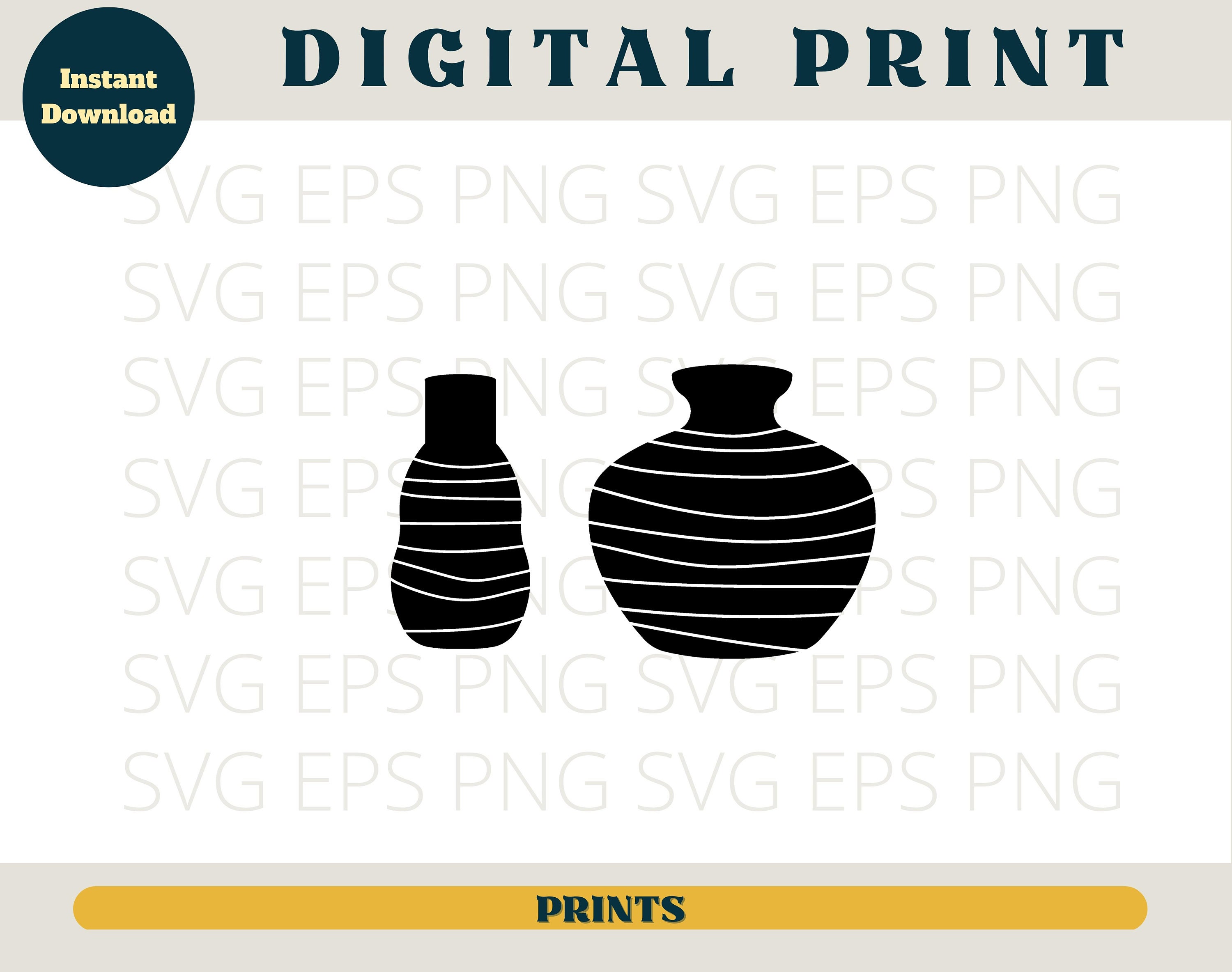 Pottery Svg, Vase Svg, Pottery Clipart, Vase Clipart, Pottery Png, Vase ...