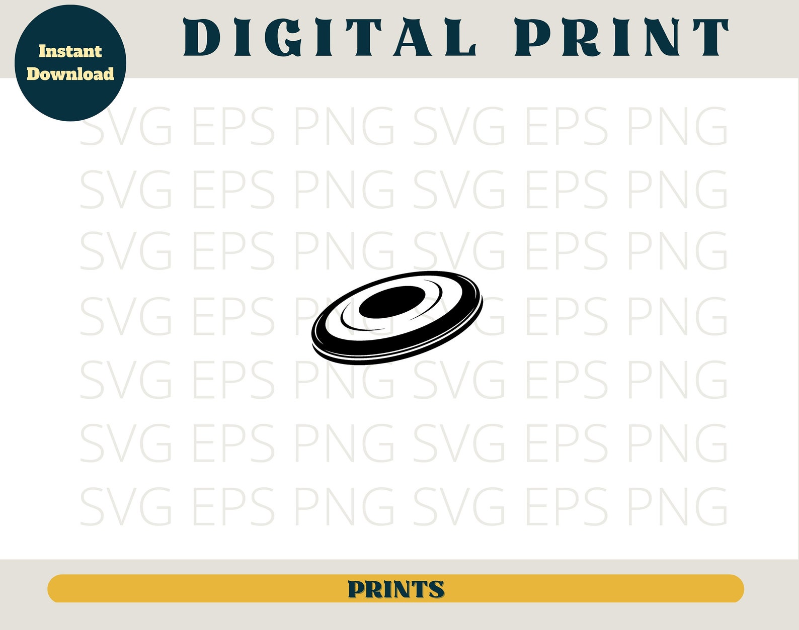 Frisbee Svg, Flying Disc Svg, Frisbee Clipart, Frisbee Cricut, Frisbee ...