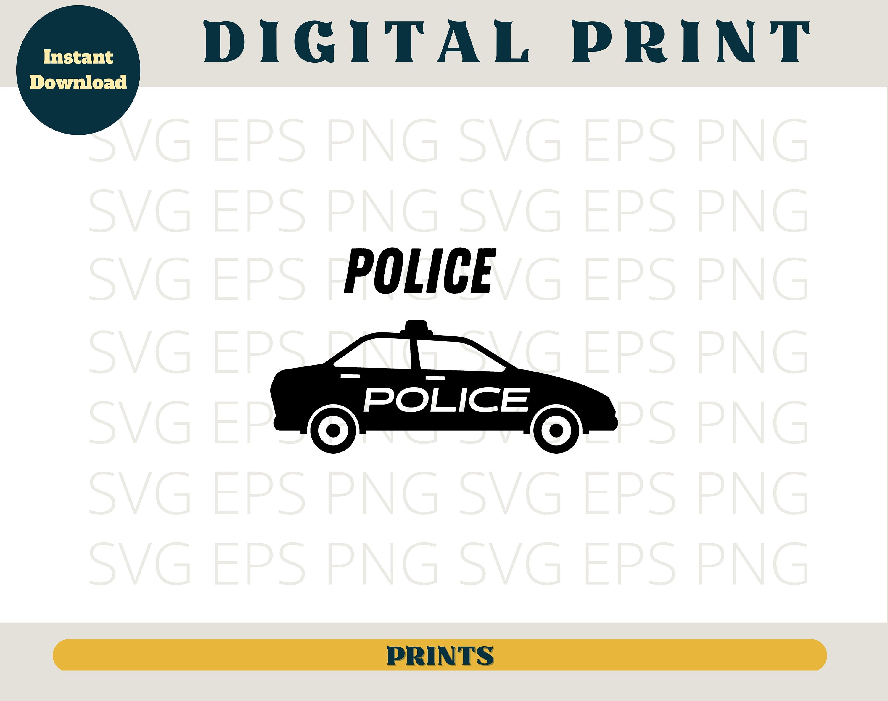Police Car Svg, Police Car Silhouette, Police Svg, Police Car Clipart ...