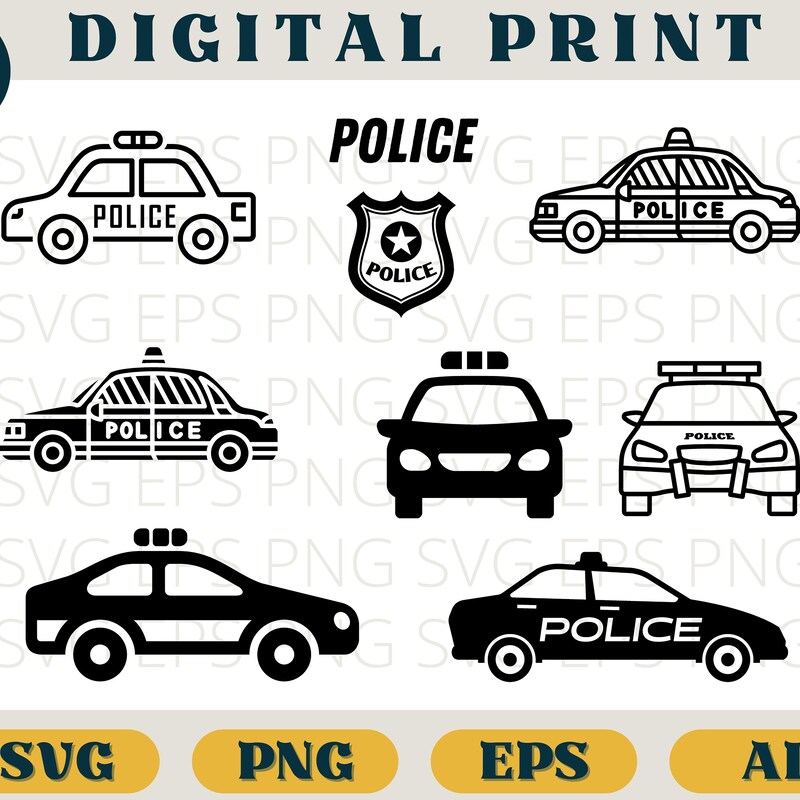 Police Svg - Etsy