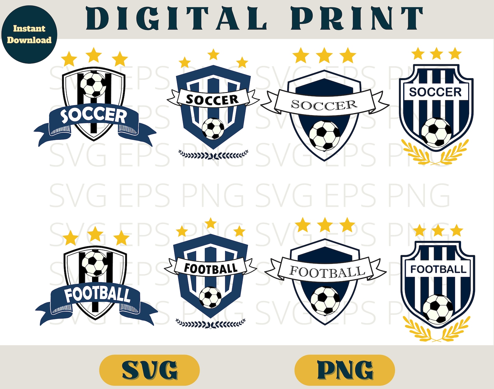 Soccer Bundle, Soccer Svg Bundle, Svg Png, Soccer Clipart, Soccer ...