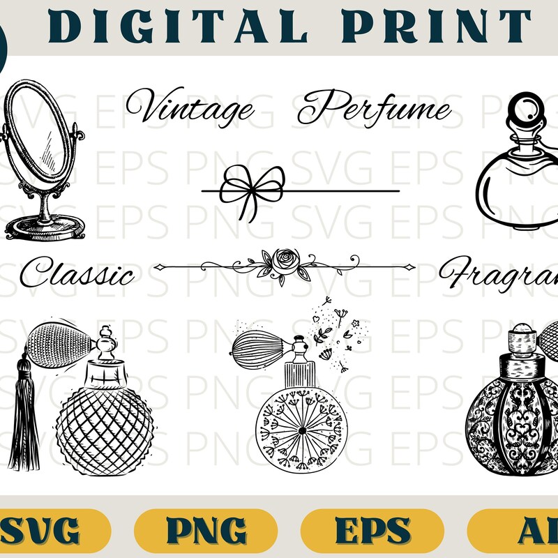 Perfume Bottle Svg - Etsy
