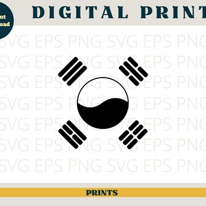 South Korea Bundle, Korean Bundle, South Korea Svg, Korea Clipart ...
