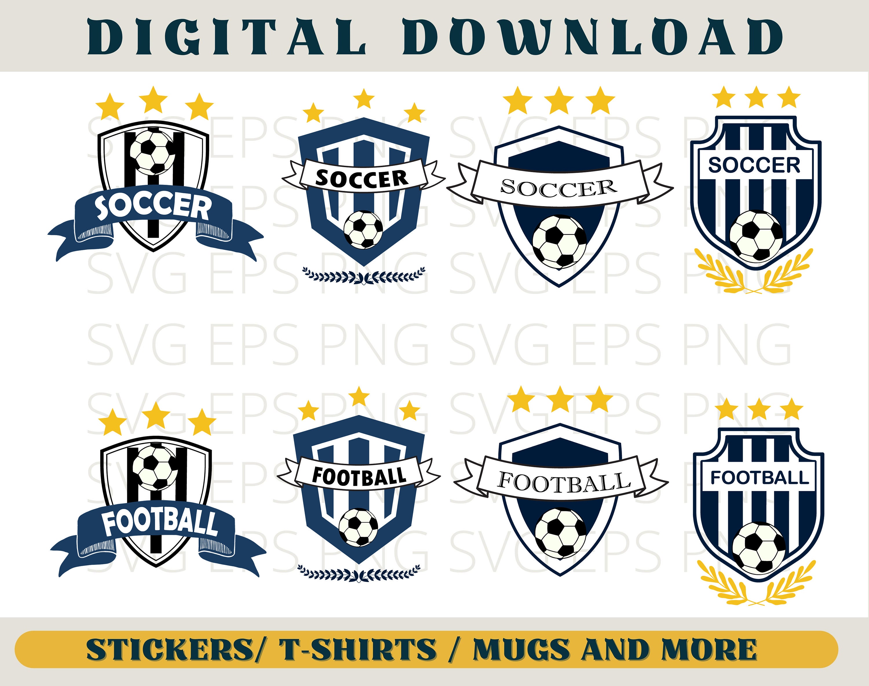 Soccer Bundle, Soccer Svg Bundle, Svg Png, Soccer Clipart, Soccer ...