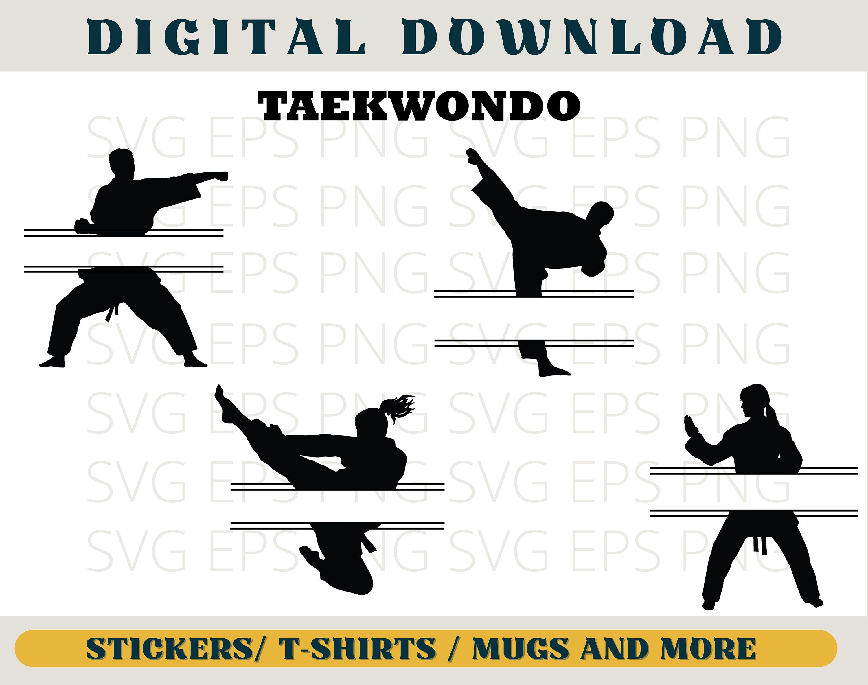Taekwondo Bundle Taekwondo Karate Print Svg Eps Png AI Taekwondo ...