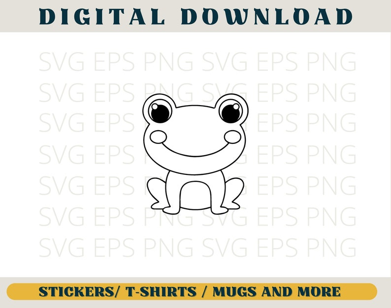 Frog Bundle | Frog Svg Print | Svg Eps Png AI | Frog Silhouette Clip ...