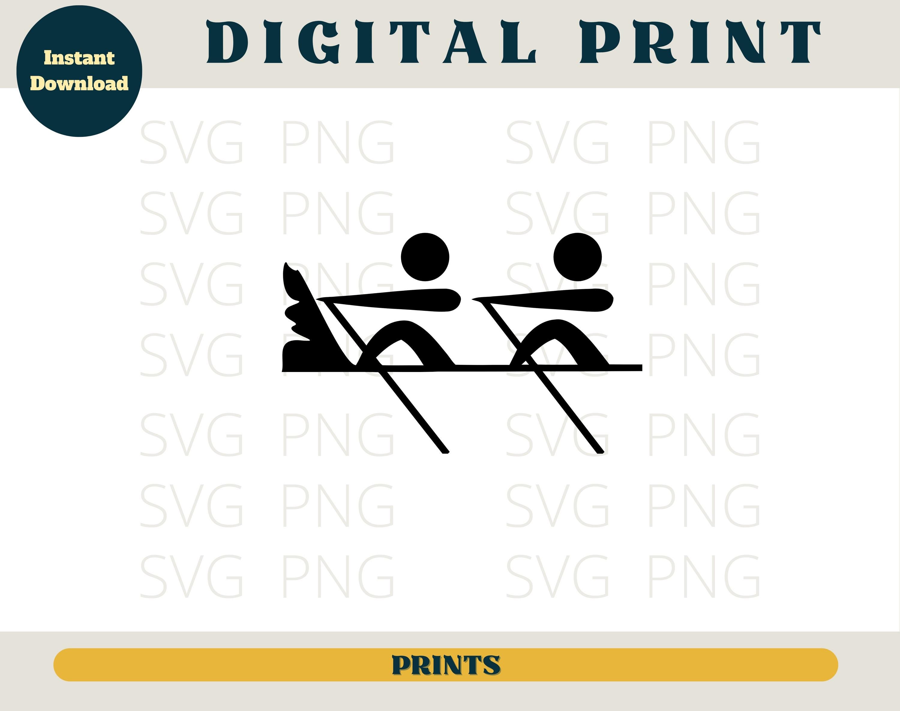 Rowing Svg, Rowing Sillhouette, Svg Png, Rowing Cut File, Rowing Bundle ...