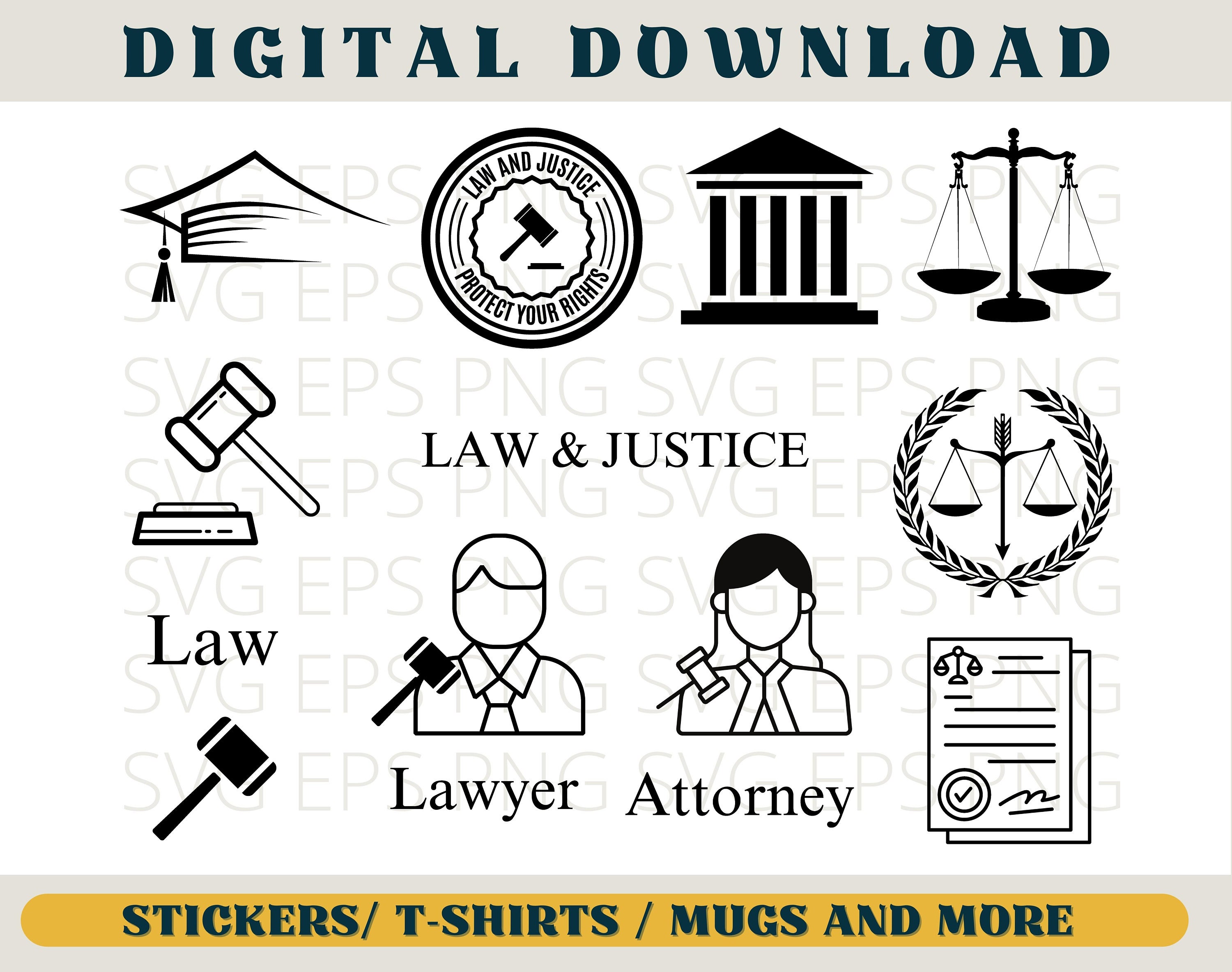 Law Svg, Lawyer Svg, Attorney Svg, Law Clipart, Lawyer Clipart ...
