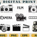 Film Camera Bundle | Vintage Camera Print | Svg Eps Png AI | Film ...
