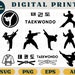 Taekwondo Bundle, Taekwondo Karate Print, Svg Eps Png AI | Taekwondo ...