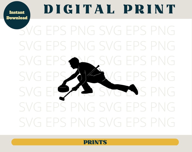 Curling Svg, Curling Clipart, Curling Png, Curling Cricut, Curling ...