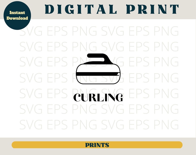 Curling Svg, Curling Clipart, Curling Png, Curling Cricut, Curling ...