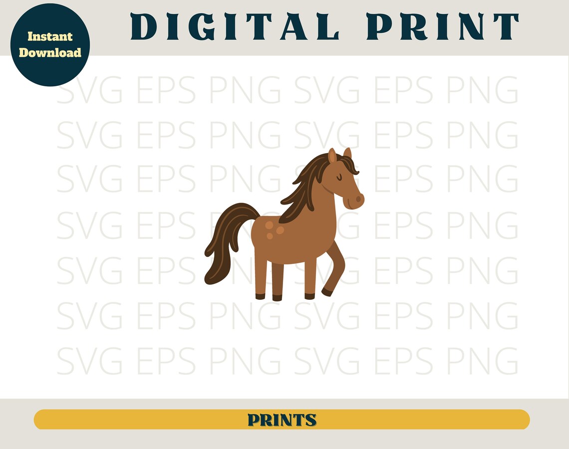 Pony Svg, Pony Clipart, Shetland Pony Svg, Miniature Horse Svg, Mini ...