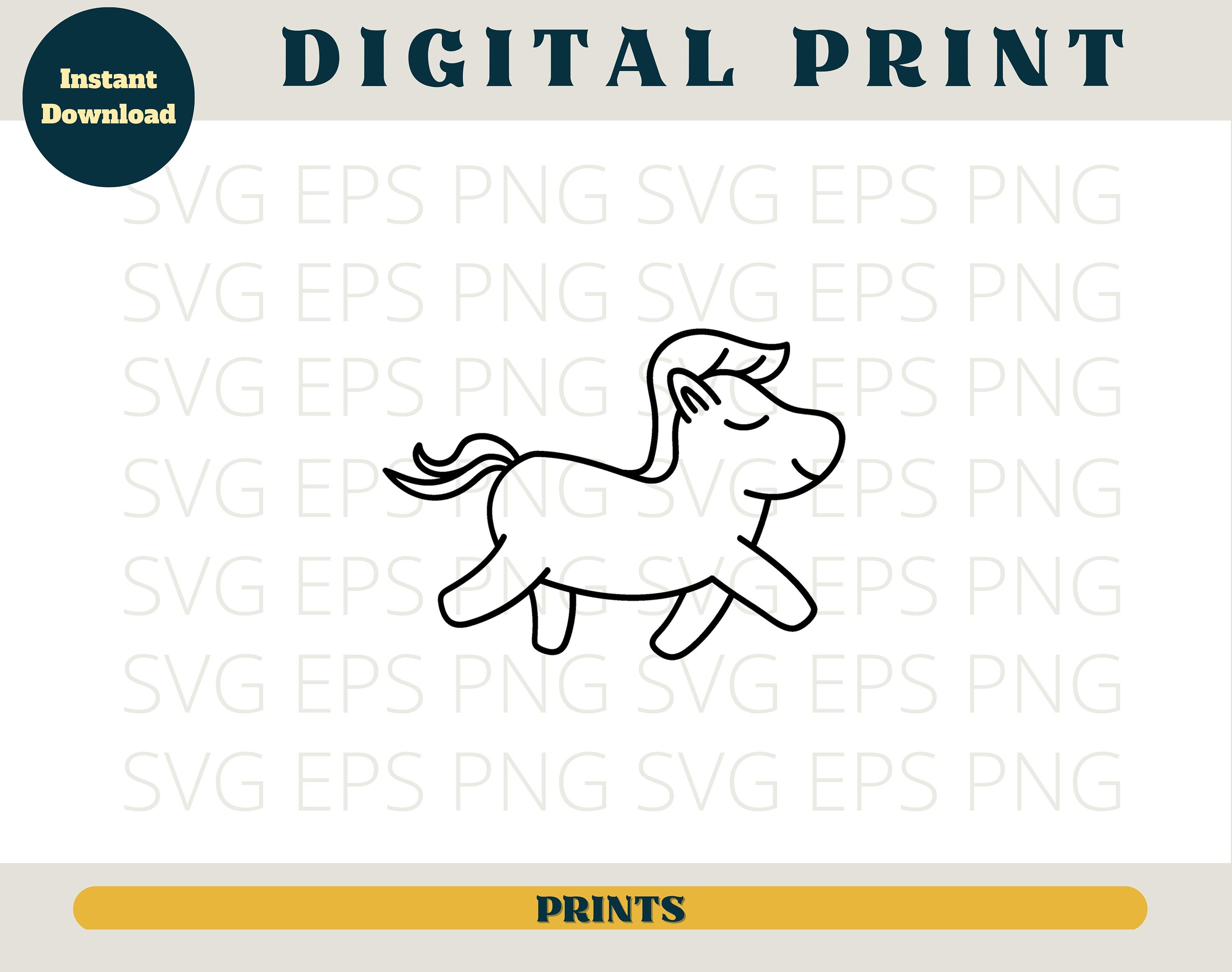 Pony Svg, Pony Clipart, Shetland Pony Svg, Miniature Horse Svg, Mini ...