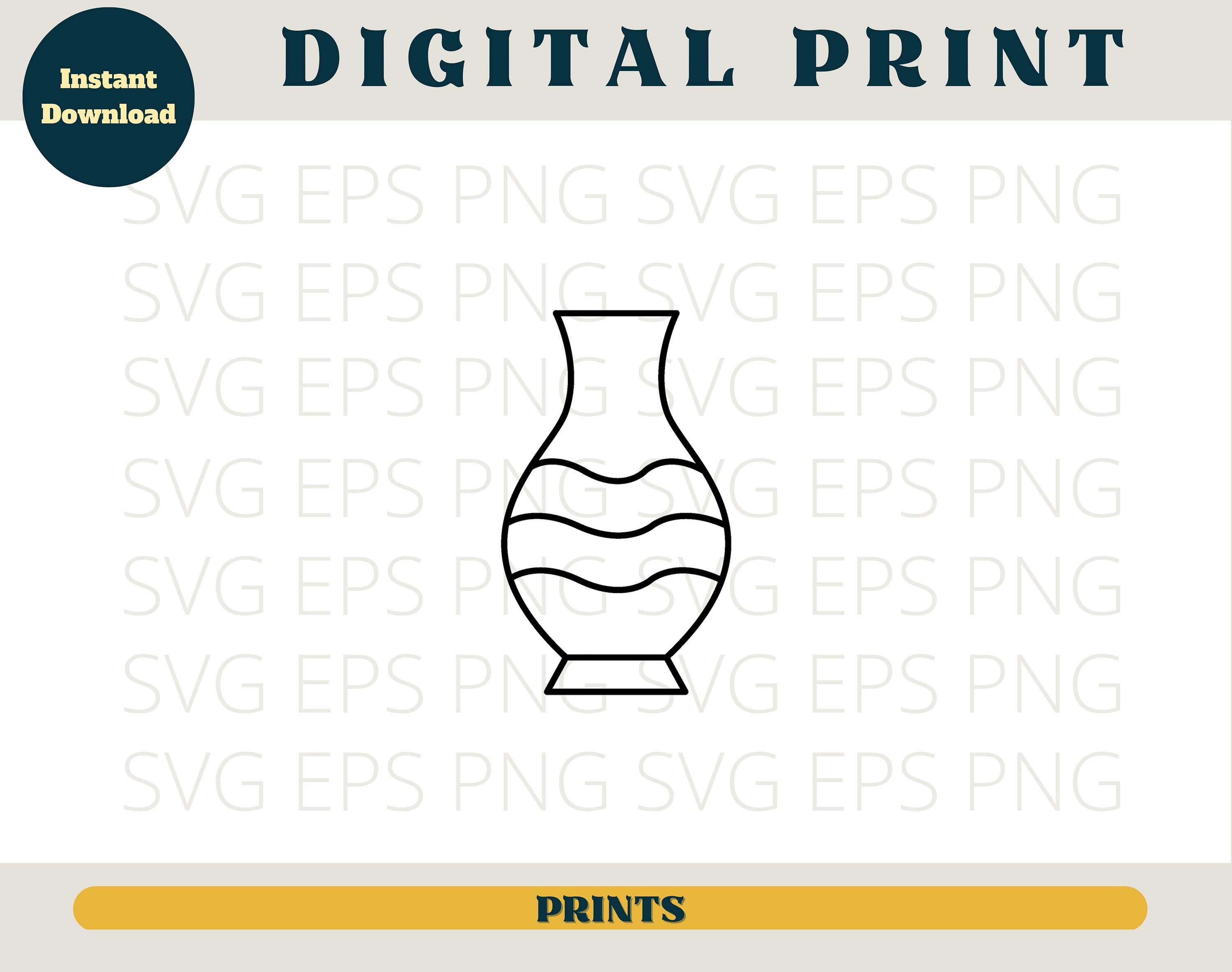 Pottery Svg, Vase Svg, Pottery Clipart, Vase Clipart, Pottery Png, Vase ...