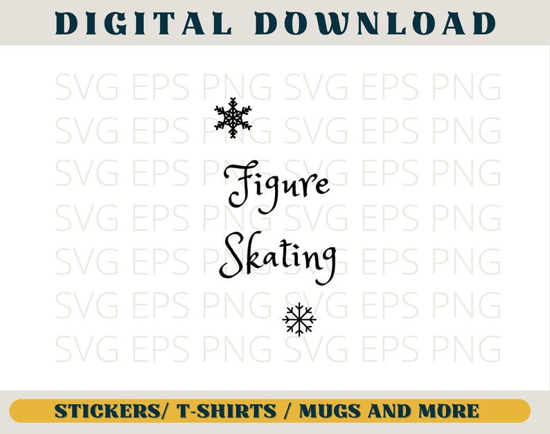 Ice Skating Bundle, Figure Skating Svg Bundle, Svg Eps Png AI, Ice ...