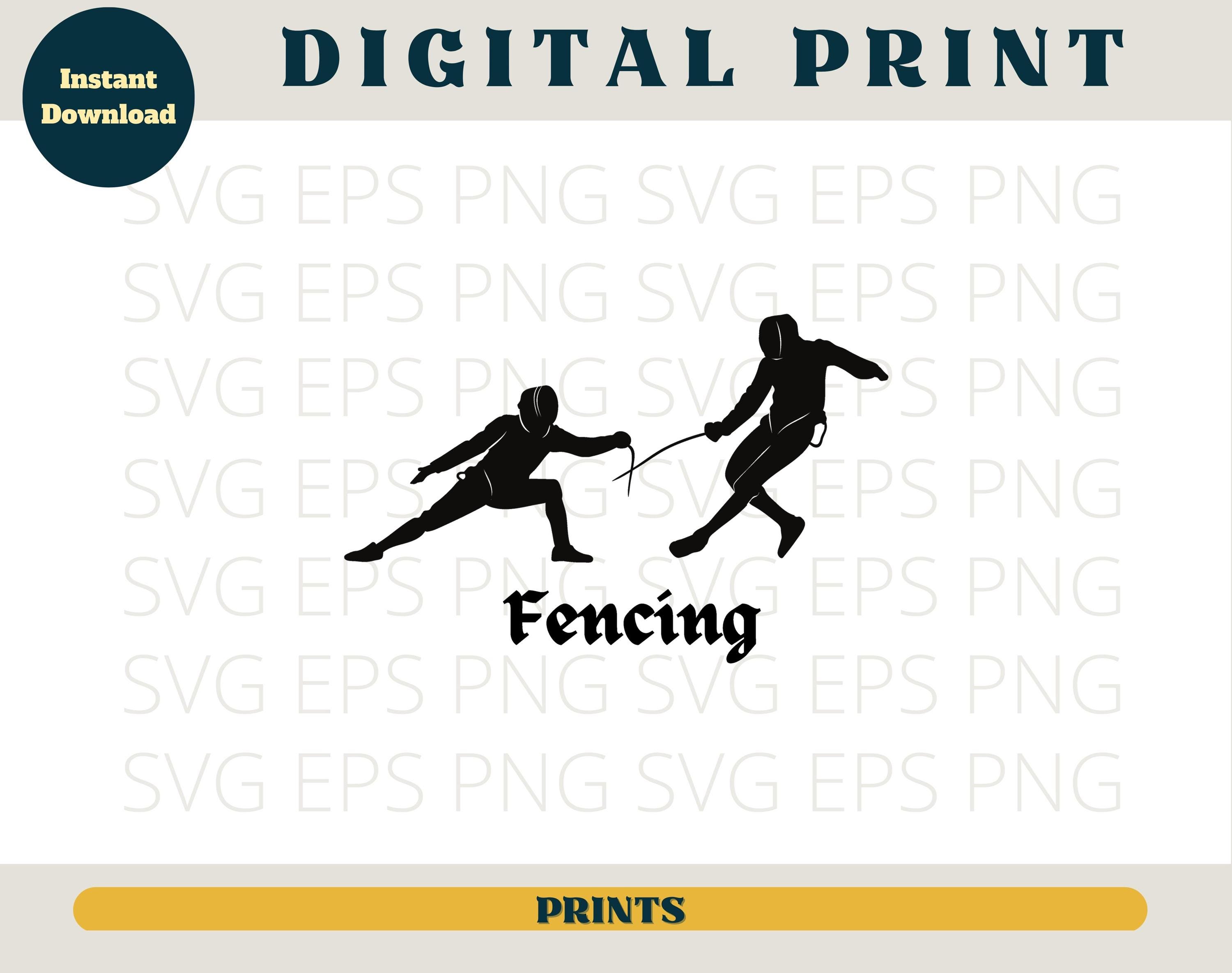 Fencing Bundle, Fencing Svg Bundle, Svg Eps Png AI, Fencing Clipart ...