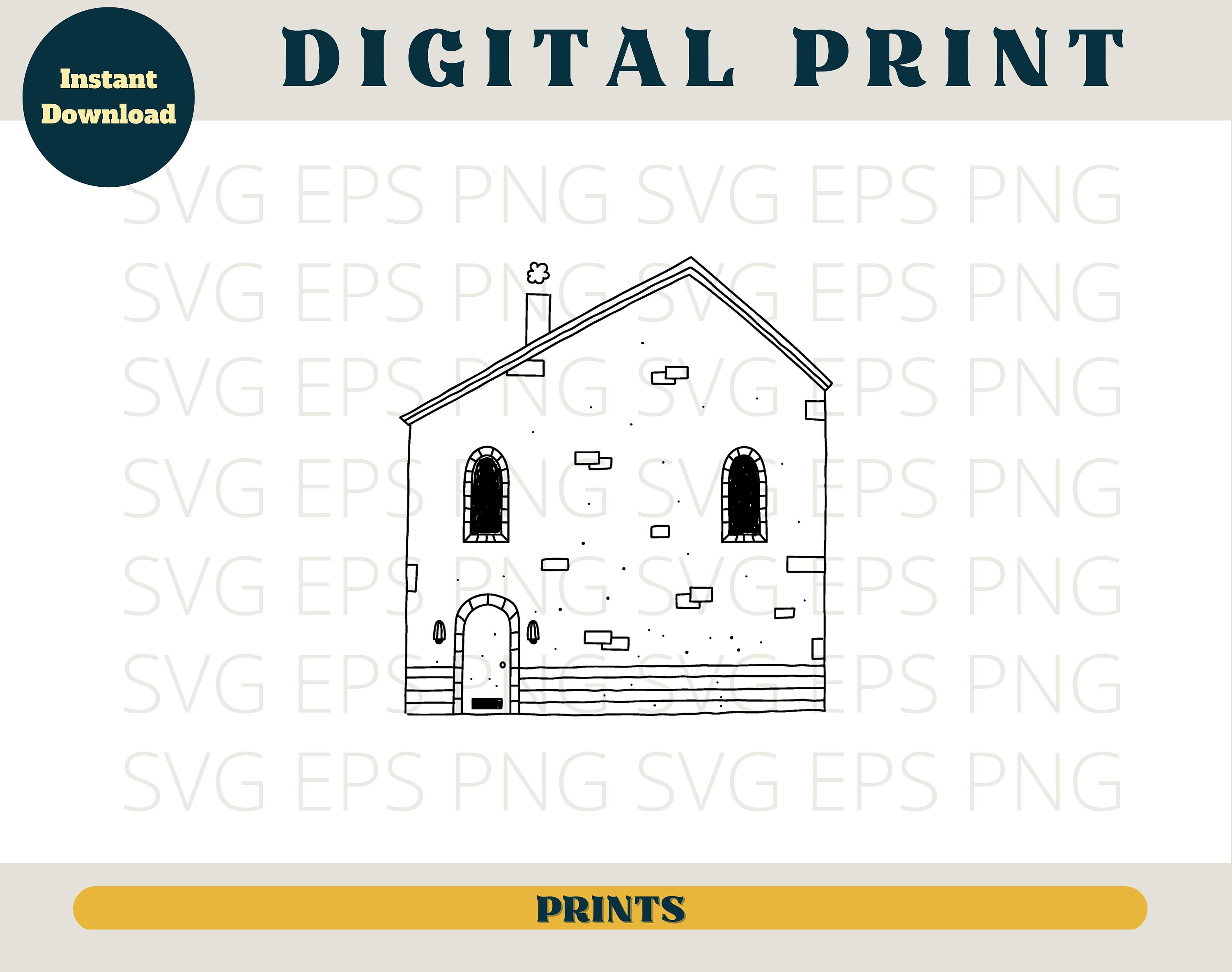 House Svg, House Clipart, House Vector, Sweet Home Svg, Home Sweet Home ...