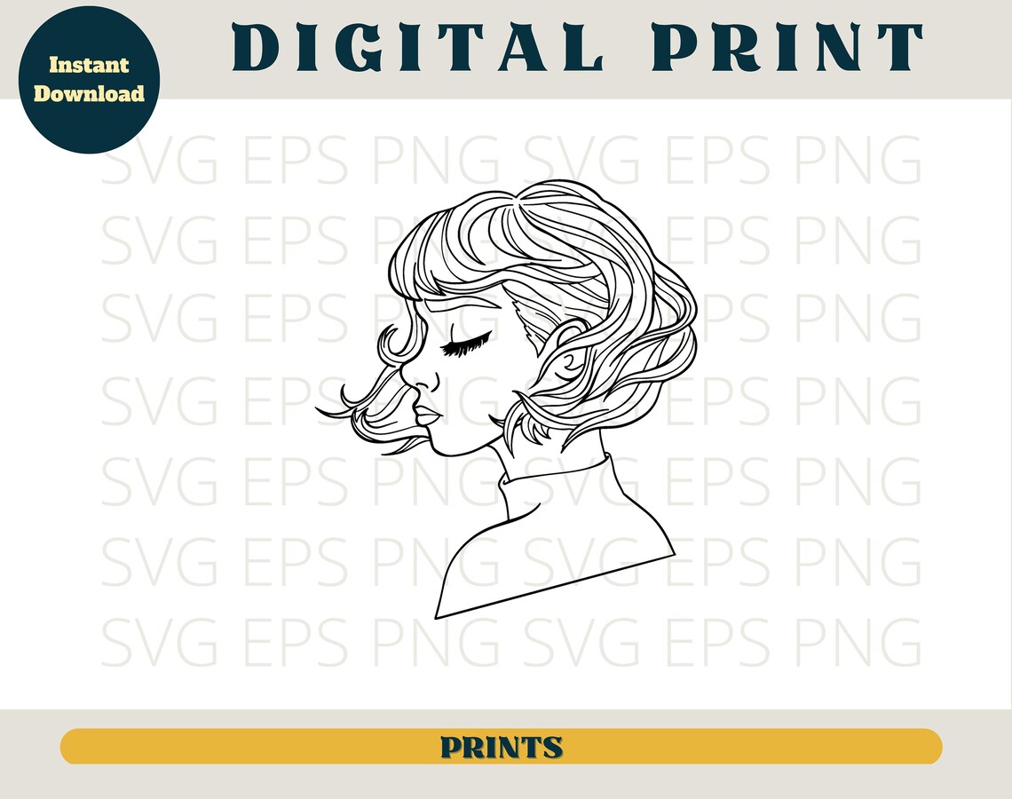 Hairstyle Svg, Hairdresser Svg, Hair Salon Svg, Hairstyle Clipart ...