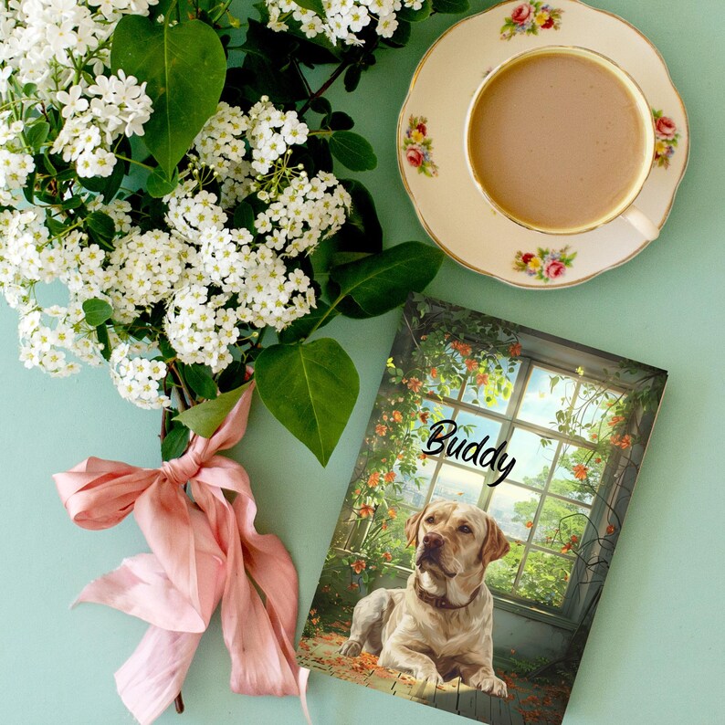 Labrador Retriever Personalized Dog Name Hardcover Writing Journal ...
