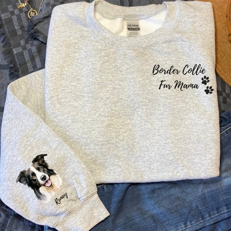 Border Collie Sweatshirt, Custom Border Collie Crewneck, Personalized ...
