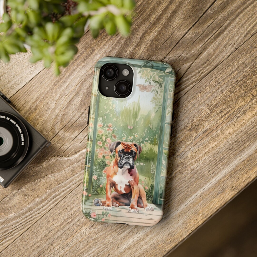 Boxer Dog Phone Case, Boxer Dog Phone Cover, Tough Case for iPhone 15 ...