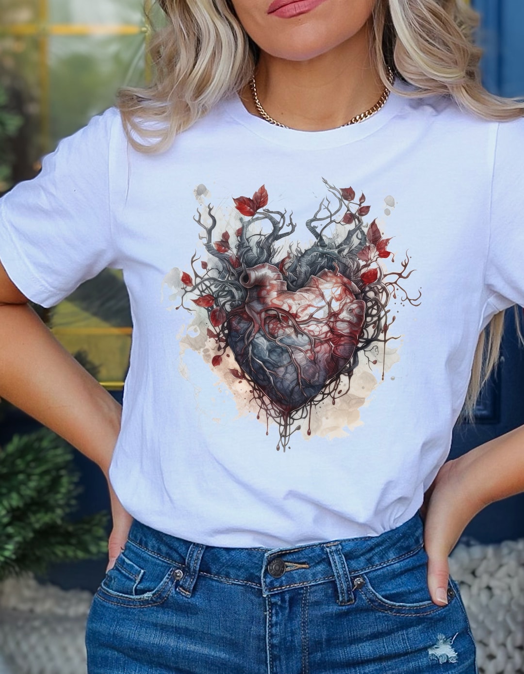 Heart Anatomy Shirt Cardiologist Tshirt Flower Heart Shirt - Etsy