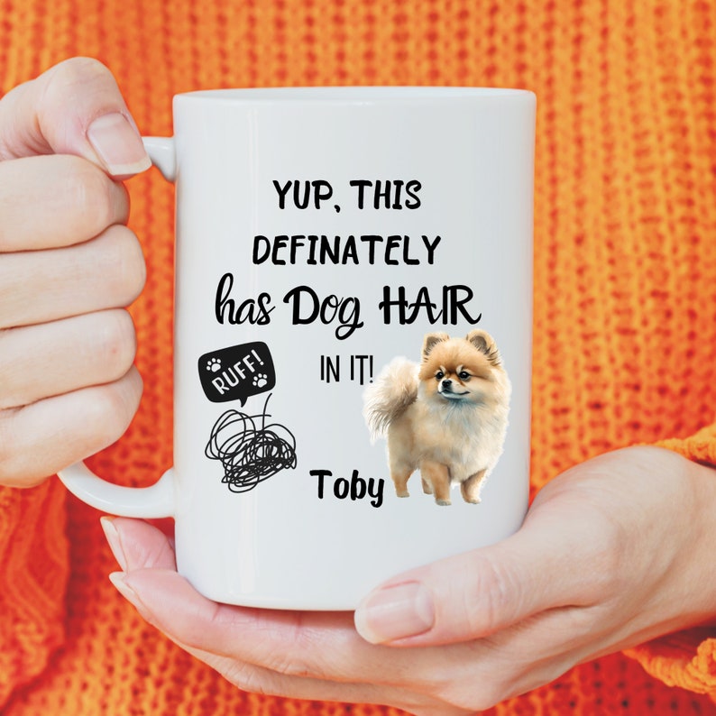 Pomeranian Personalized Dog Mug, Custom Name Pomeranian Mug, Dog Lover ...