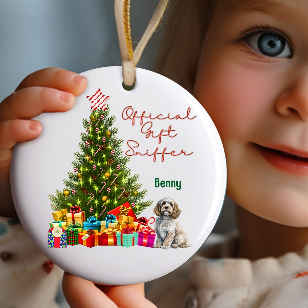 Funny Custom Cockapoo Ornament, Personalized Dog Name Christmas ...