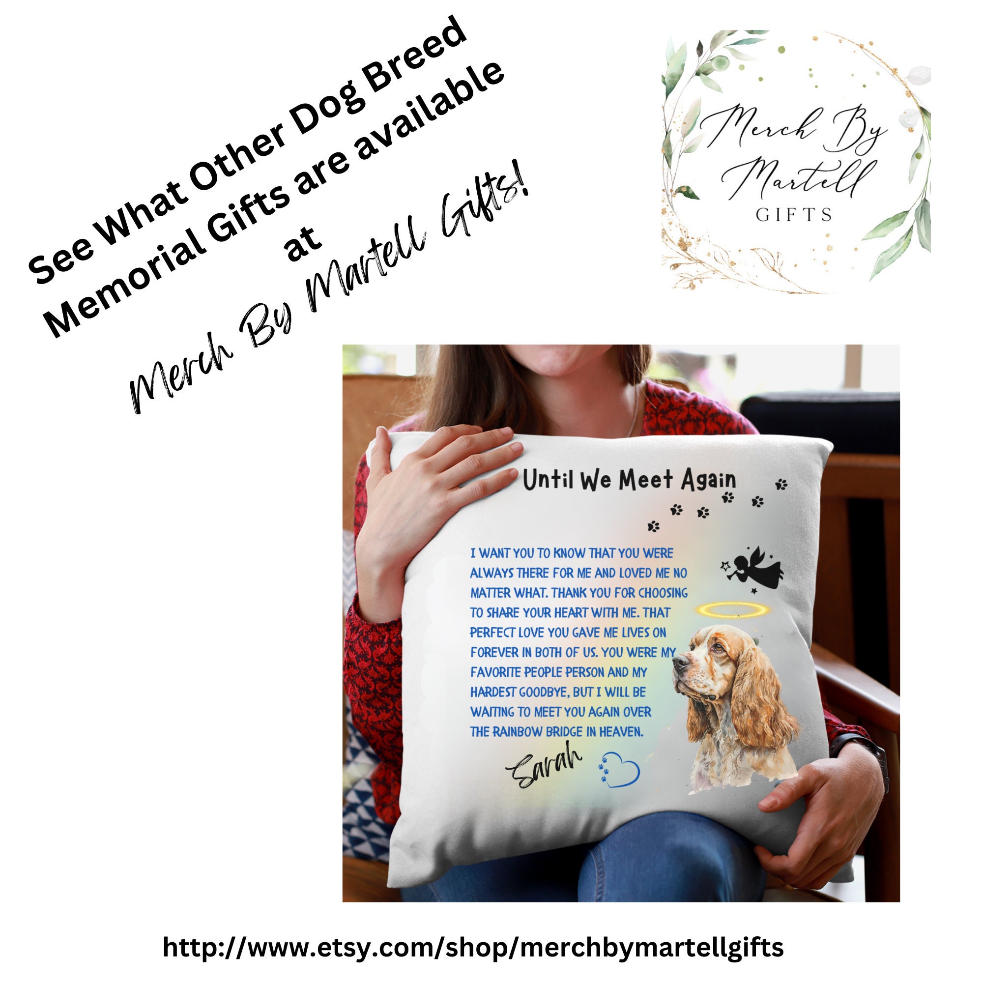 Personalized Cocker Spaniel Memorial Blanket, Custom Cocker Spaniel Dog ...