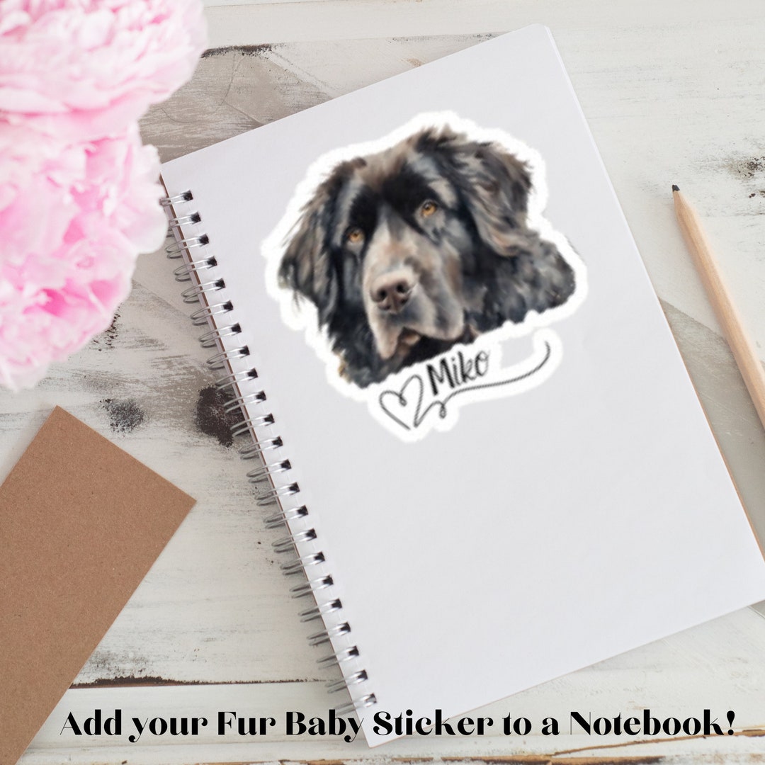 Sticker Newfoundland Personalized Dog Name, Vinyl Decal Dog Sticker ...