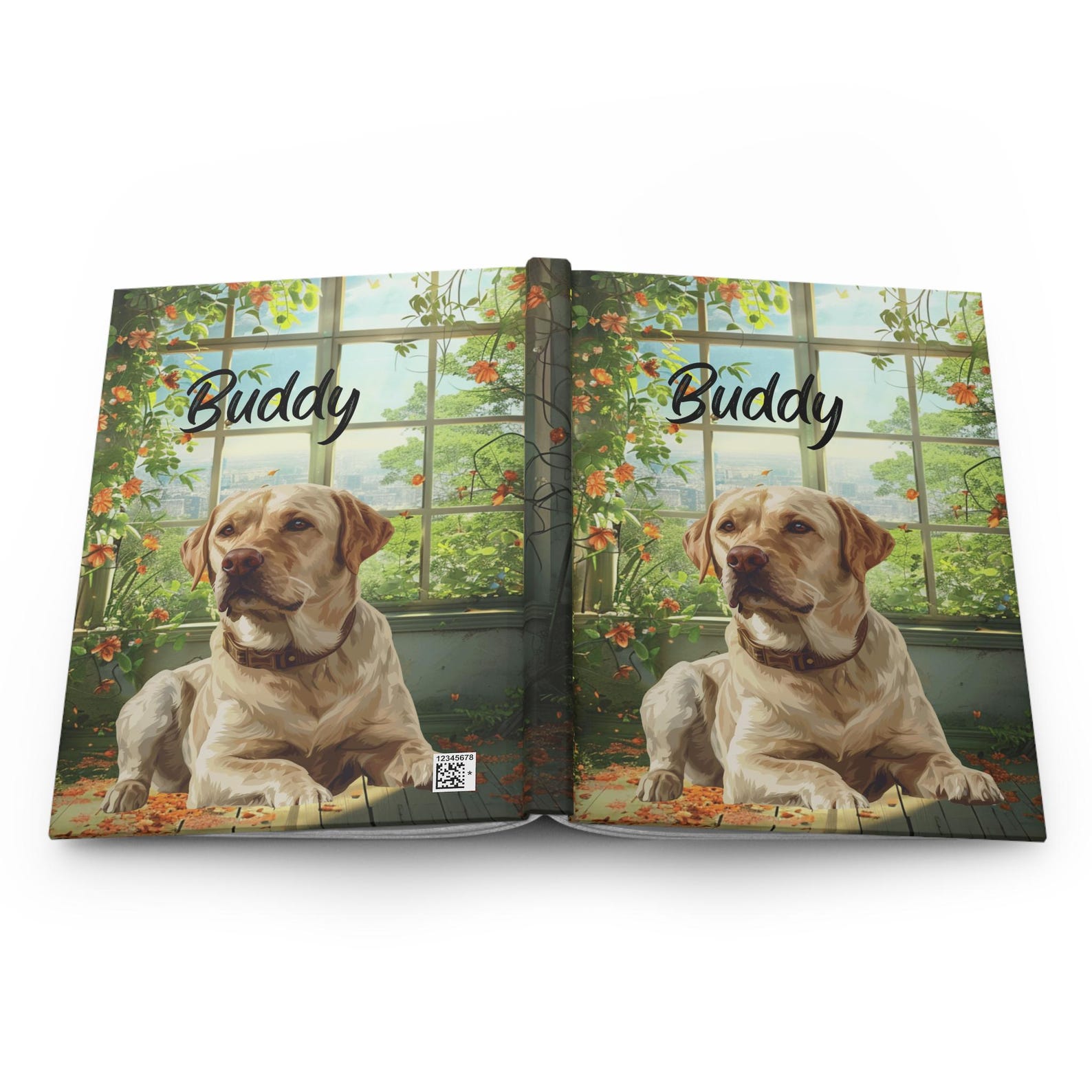 Labrador Retriever Personalized Dog Name Hardcover Writing Journal ...